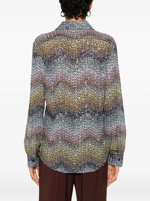 Missoni Zigzag Print Shirt - Blue