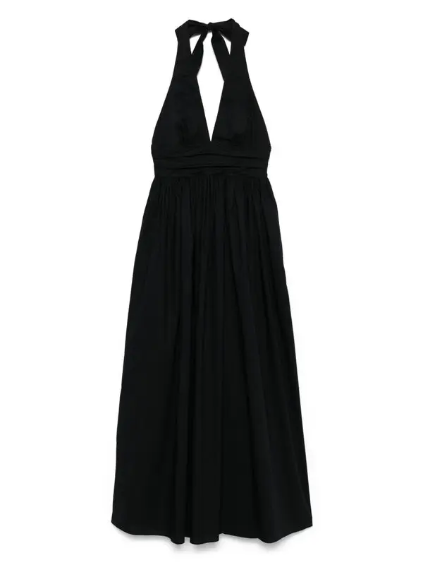 Matteau Cotton Midi Dress - Black