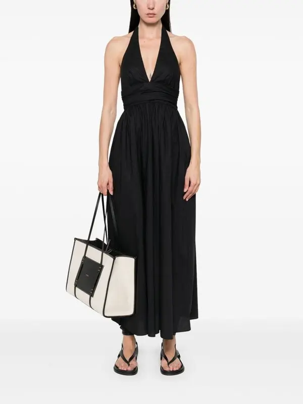 Matteau Cotton Midi Dress - Black