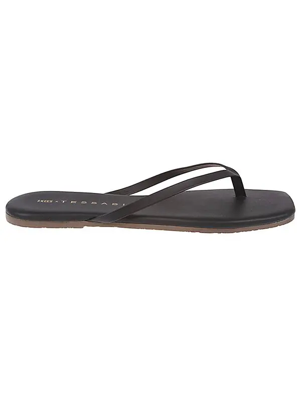 TKEES X TESSABIT Lily Leather Thong Sandals