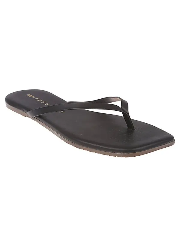 TKEES X TESSABIT Lily Leather Thong Sandals