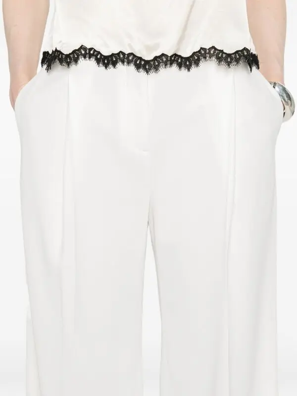 Ermanno Scervino Wide-leg Trousers - White