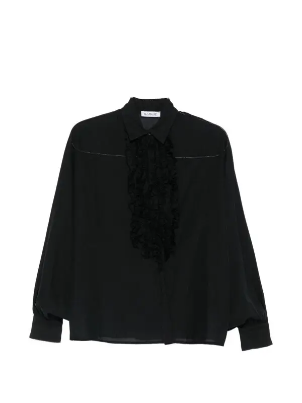 SOSUE Antonia Cotton Shirt - Black