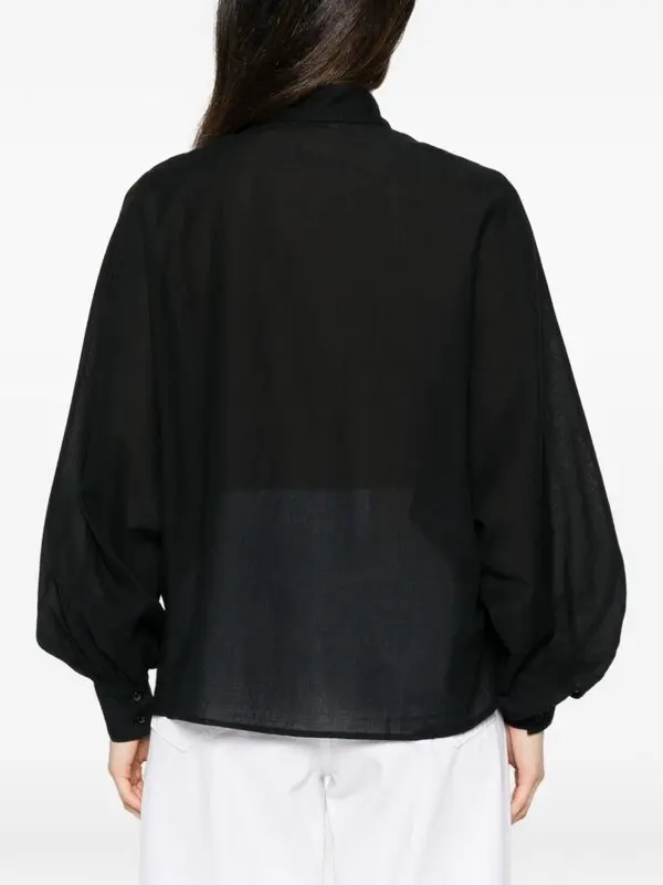SOSUE Antonia Cotton Shirt - Black