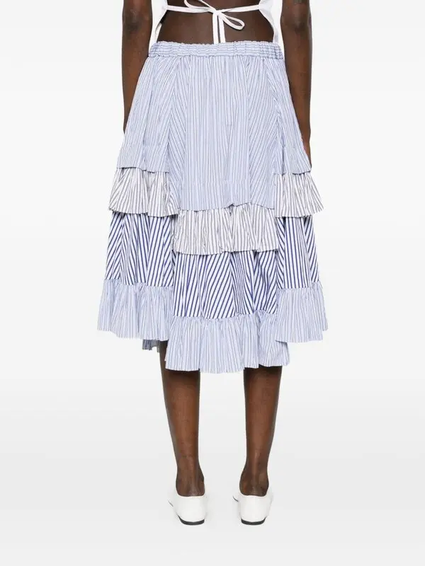 Comme Des Garçons Cotton Midi Skirt