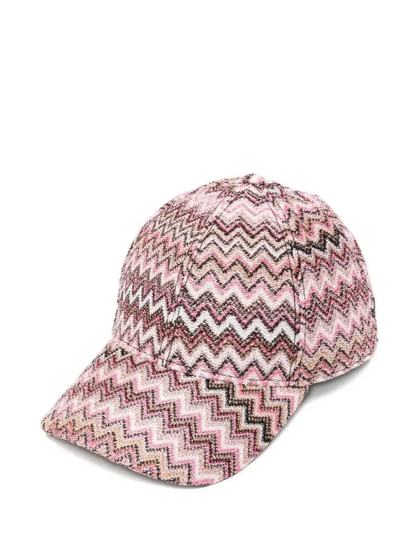 Missoni Zig Zag Print Baseball Cap - Pink