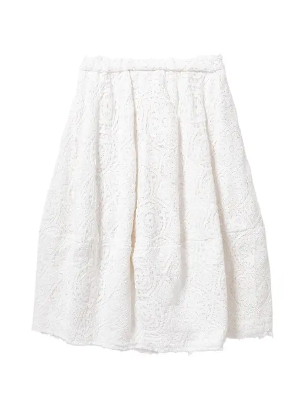 Comme Des Garçons Cotton Midi Skirt