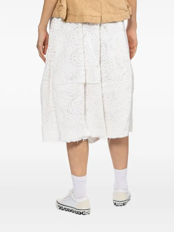 Comme Des Garçons Cotton Midi Skirt
