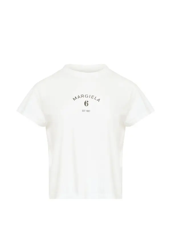 MAISON MARGIELA Logo Cotton T-shirt - White