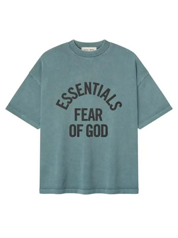 ESSENTIALS Cotton T-shirt - Sky Blue