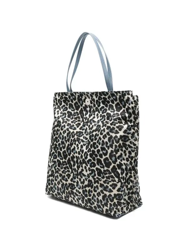 ZANELLATO A Spasso Leopard Print Studded Tote - Black