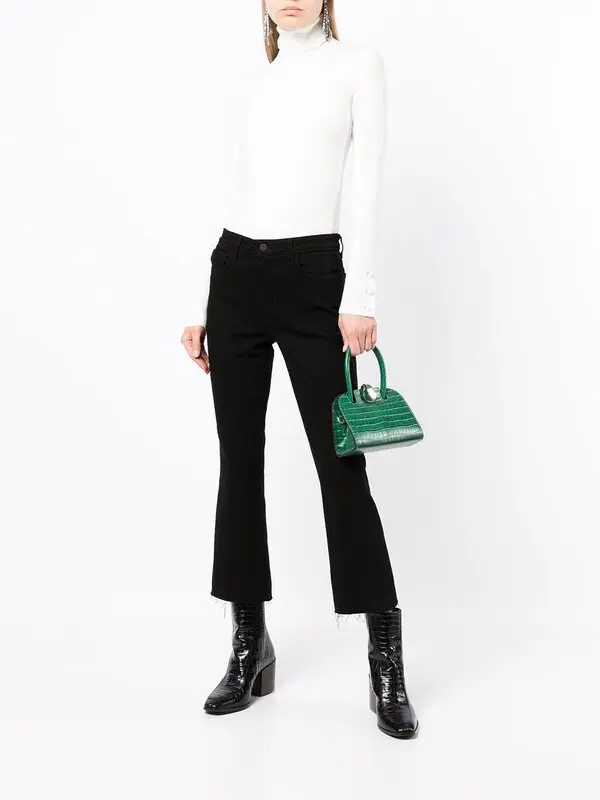 L'Agence Kendra Flared Jeans - Black