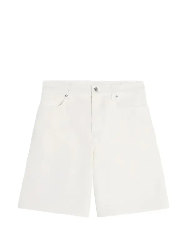 Maison Kitsuné Denim Cotton Shorts - White