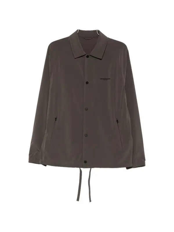 Emporio Armani Logo Overshirt - Brown
