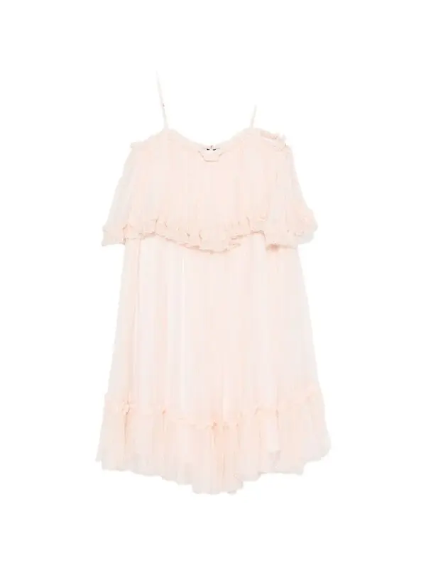 Chloé Silk Mini Dress - Pink