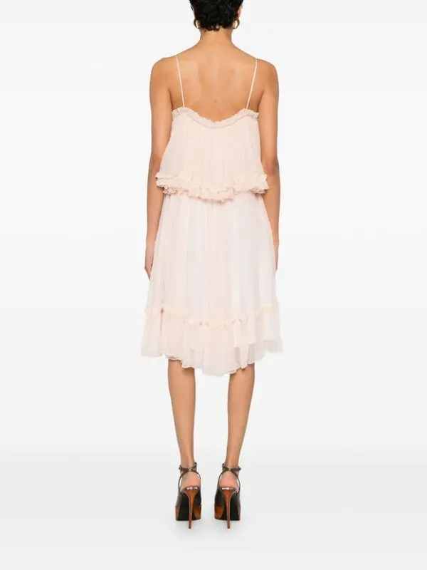 Chloé Silk Mini Dress - Pink