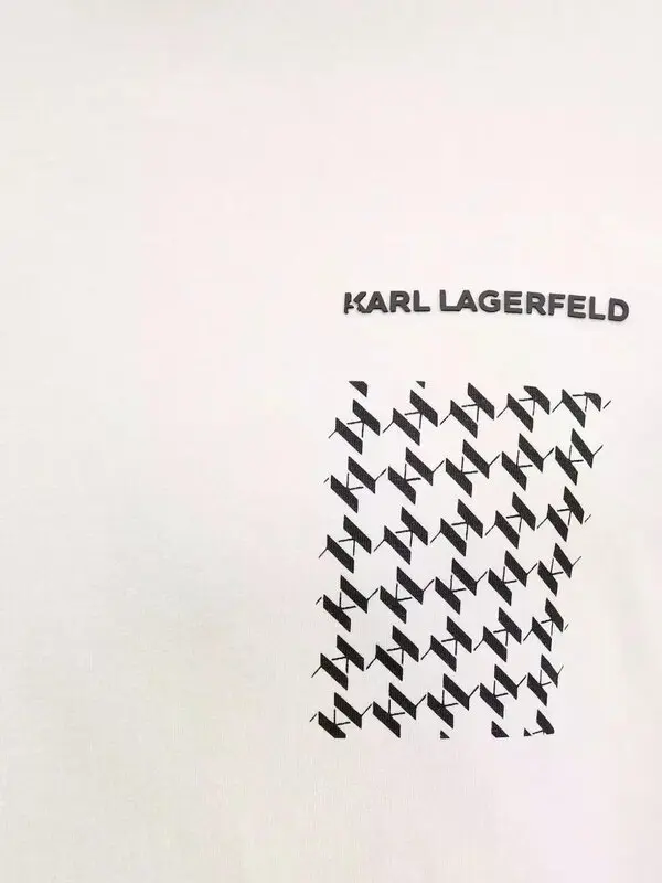 Karl Lagerfeld Monogram Chest-print T-shirt