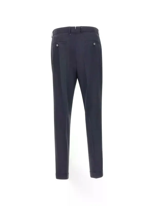 BOSS Pleated Straight-leg Trousers