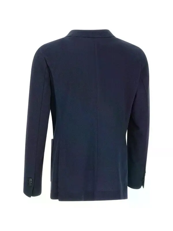 MARCHESANI Honeycomb-weave Slim-fit Blazer