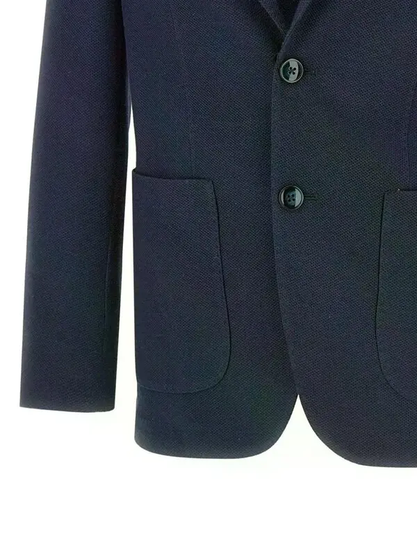 MARCHESANI Honeycomb-weave Slim-fit Blazer