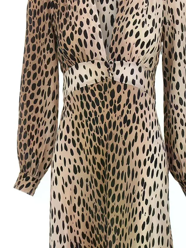 Rixo Emory Leopard-print Dress