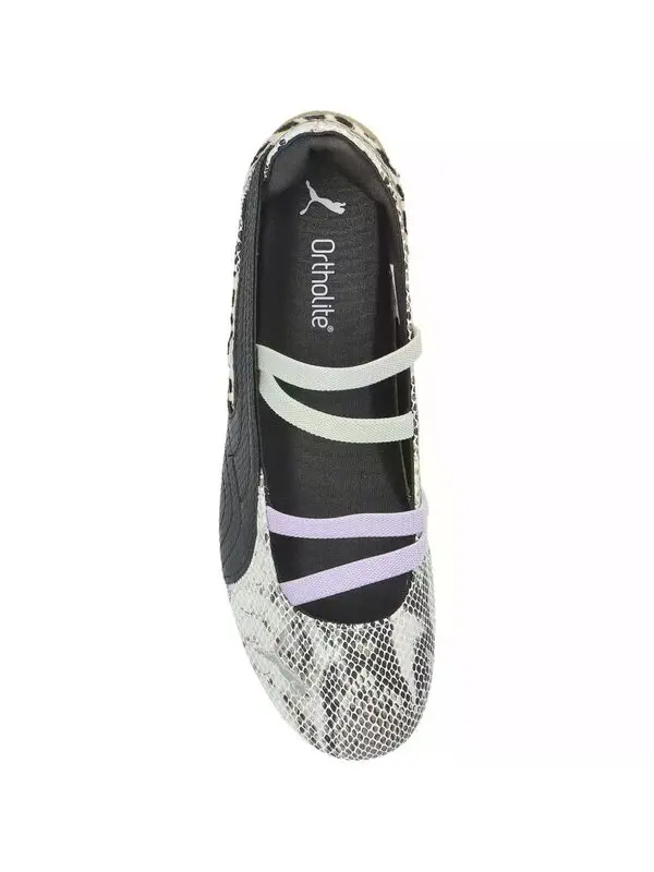 PUMA Speedcat Ballet Snakeskin-effect Zebra-print Sneakers - Black