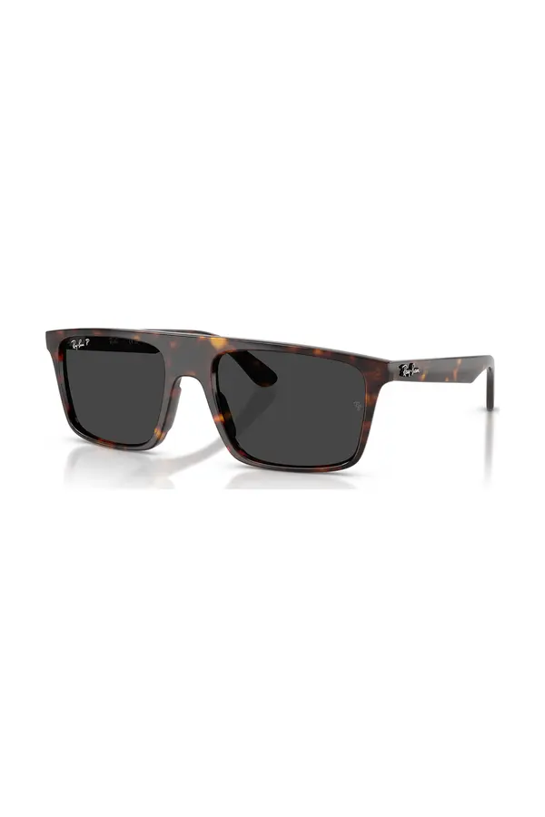 Ray-ban Tortoise Square Full-rim Sunglasses - Black