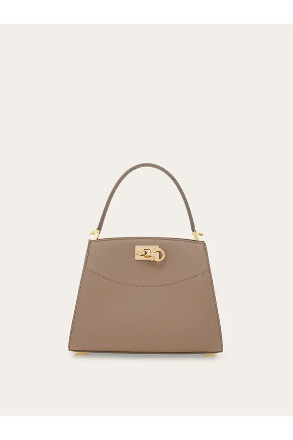 FERRAGAMO Studio Box Bag Xs - Gold