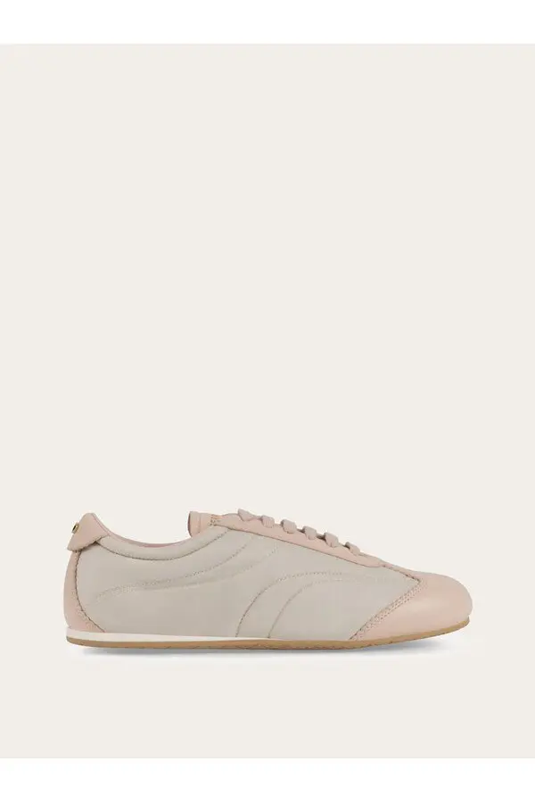 FERRAGAMO Lace-up Sneaker - Gold