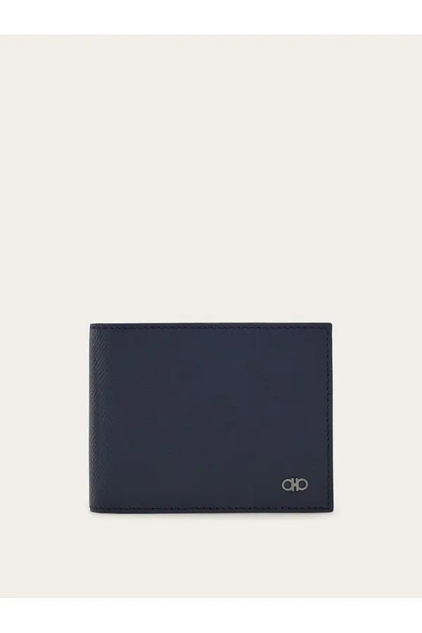 FERRAGAMO Gancini Wallet - Navy