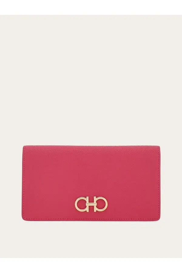 FERRAGAMO Gancini Wallet - Red