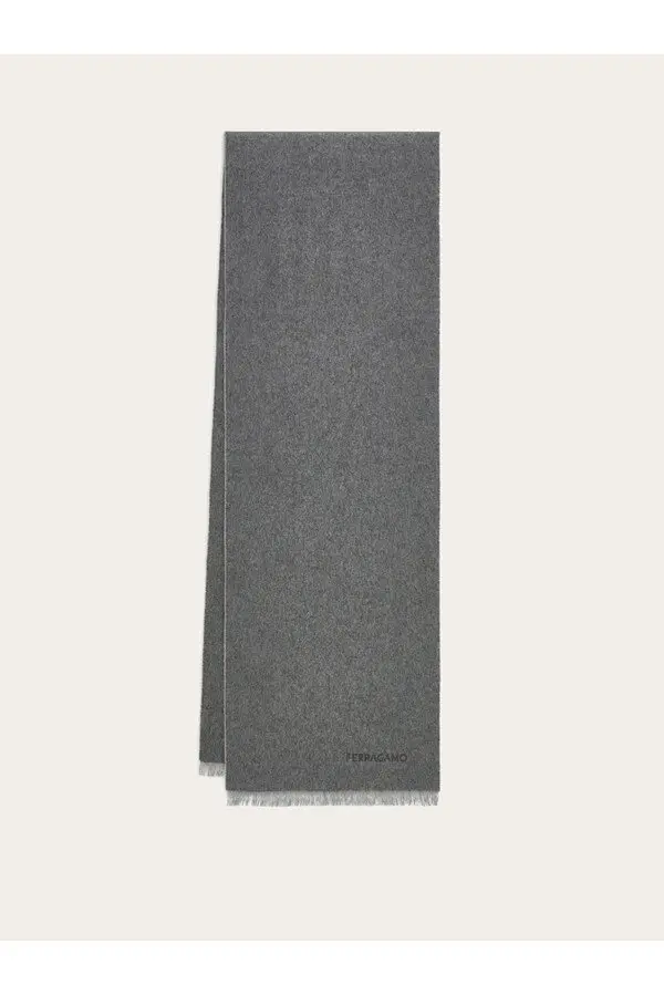 FERRAGAMO Cashmere Scarf - Gray
