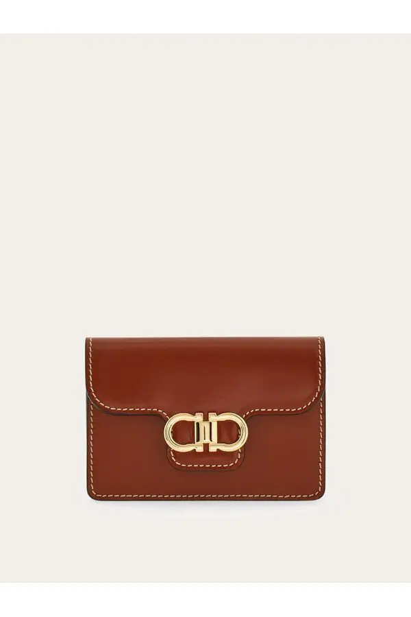 FERRAGAMO Gancini Key Holder - Natural