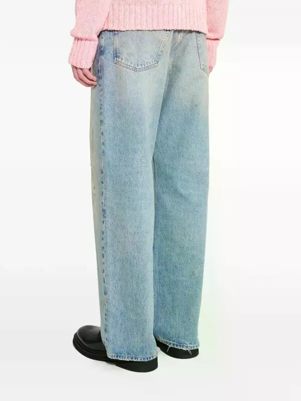 SUNFLOWER Paint-splatter Distressed Jeans