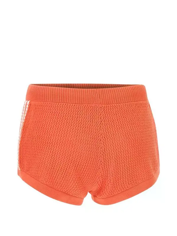 Adidas Crochet Knit Side-stripe Shorts