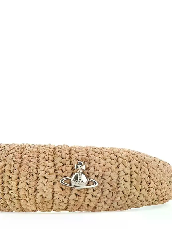 VIVIENNE WESTWOOD Orb-plaque Raffia Headband