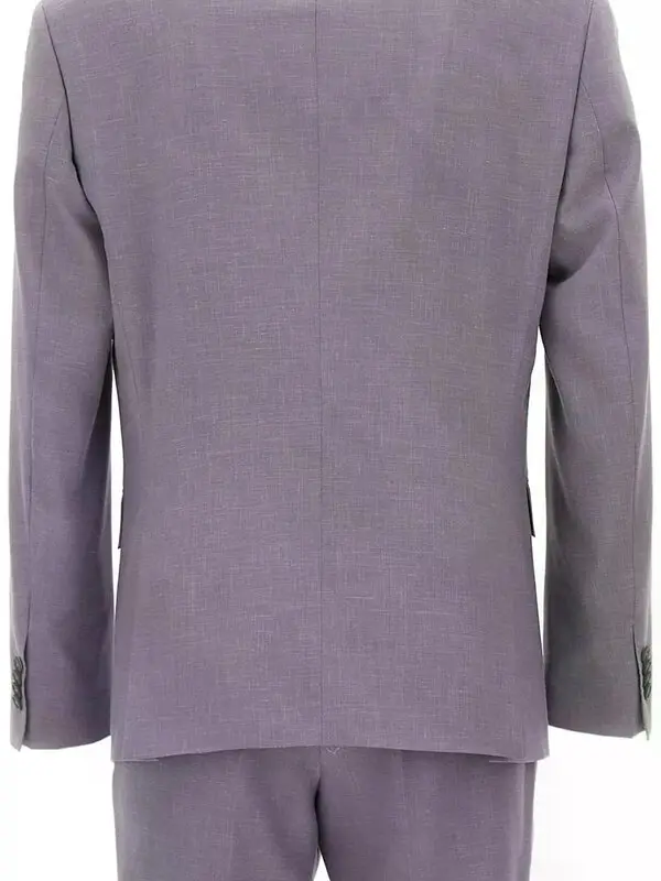 BOSS Micro-pattern Slim-fit Suit - Purple
