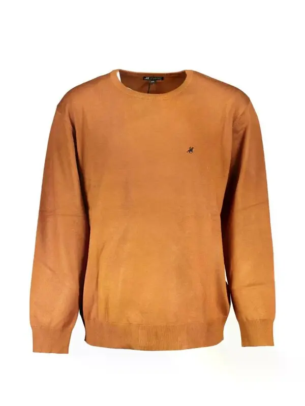 U.S. Grand Embroidered-logo Crew-neck Sweater
