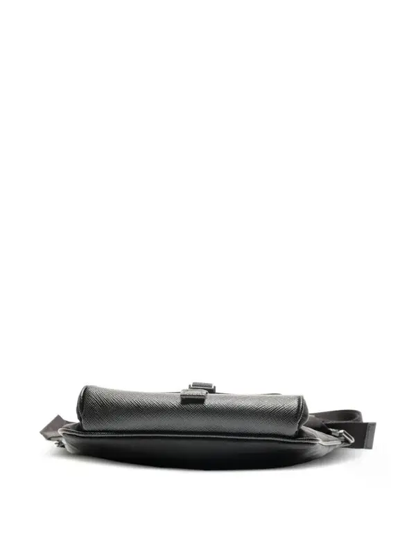 Prada 2010s Re-nylon Saffiano Leather Trim Crossbody Bag