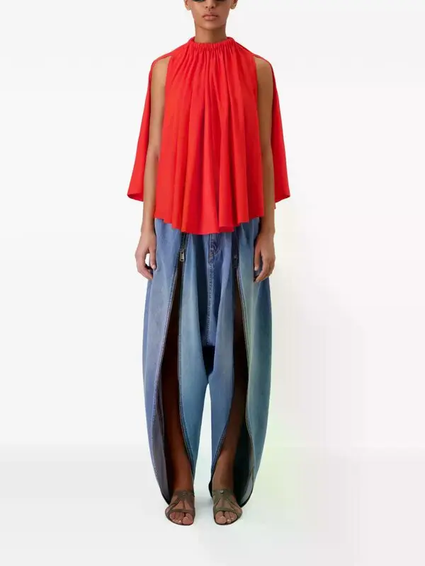 Coperni Asymmetric Draped Blouse