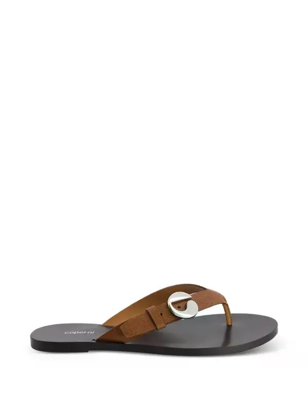 Coperni Lizard-effect Buckle Sandals