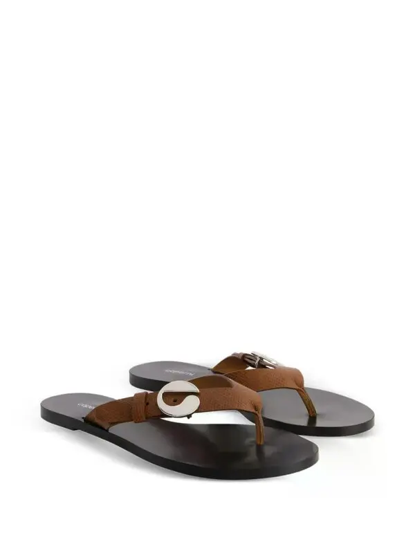 Coperni Lizard-effect Buckle Sandals