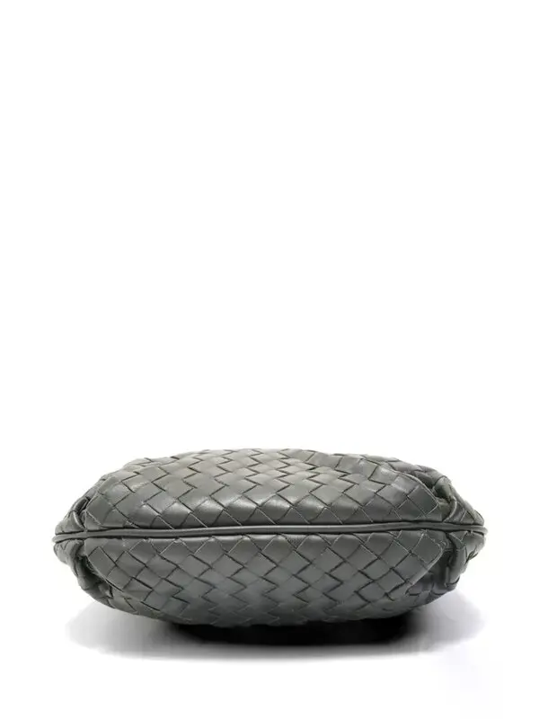 Bottega Veneta 2000-2010 Intrecciato Shoulder Bag - Grey