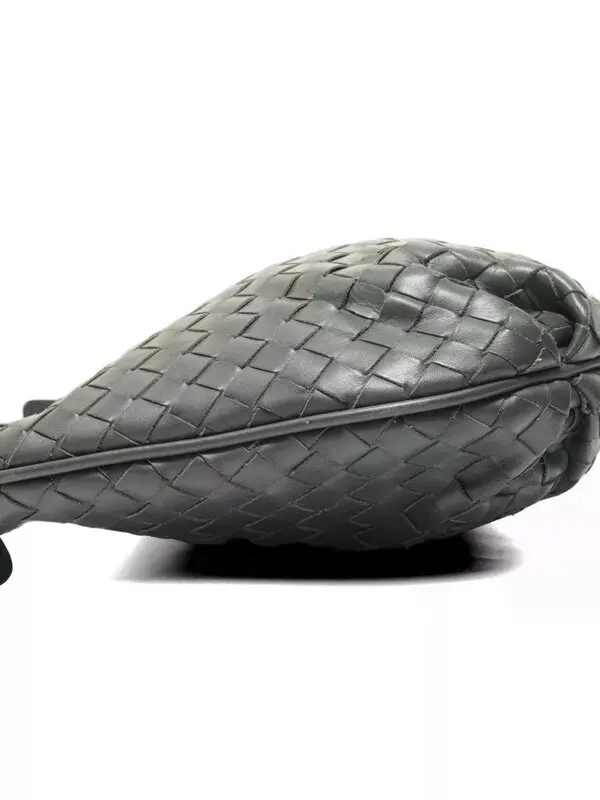 Bottega Veneta 2000-2010 Intrecciato Shoulder Bag - Grey