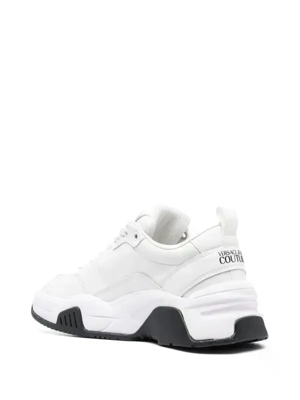Versace Logo-print Round-toe Sneakers