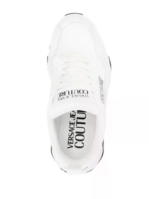 Versace Logo-print Round-toe Sneakers