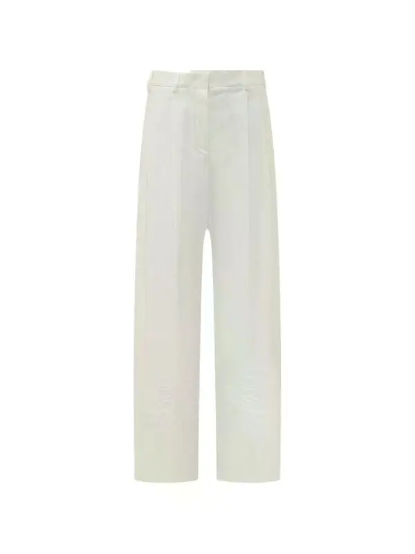 A PAPER KID Pleated Linen Trousers