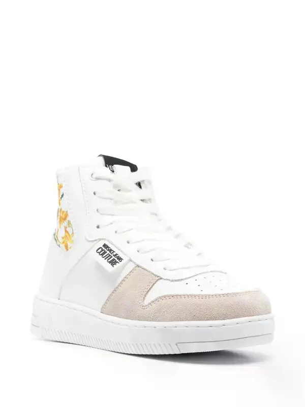 Versace Baroque-panel High-top Sneakers