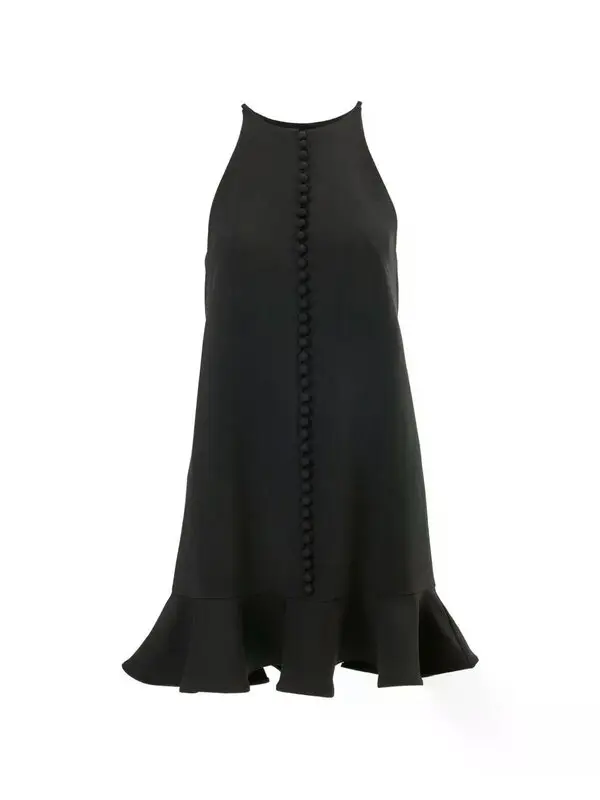 Carolina Herrera Ruffled Hem Mini Dress