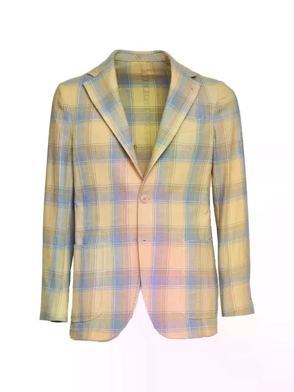 CAMICERIA PICCOLO Panarea Check-pattern Blazer